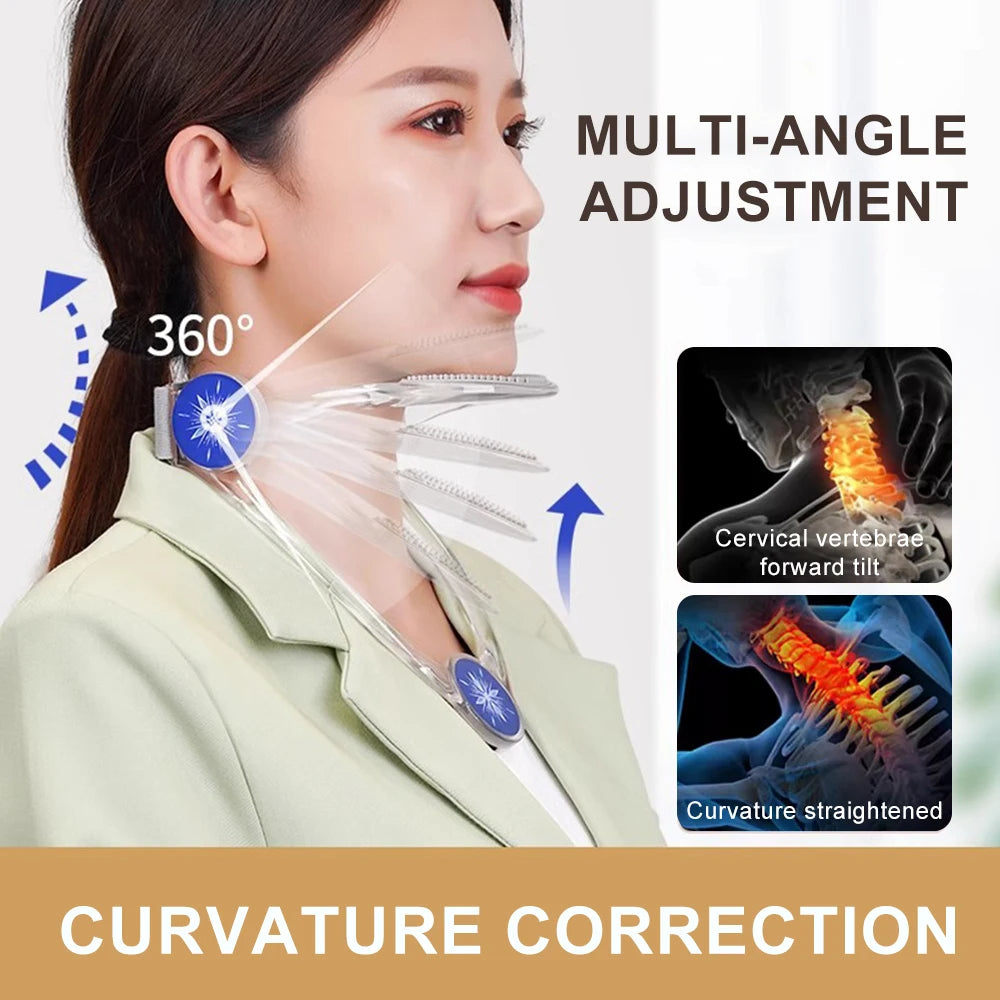 Adjustable Cervical Traction Device For Posture Correction – buckit.pk